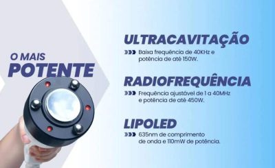 Hybrius plataforma de ultracavitação, radiofrequencia e lipoled